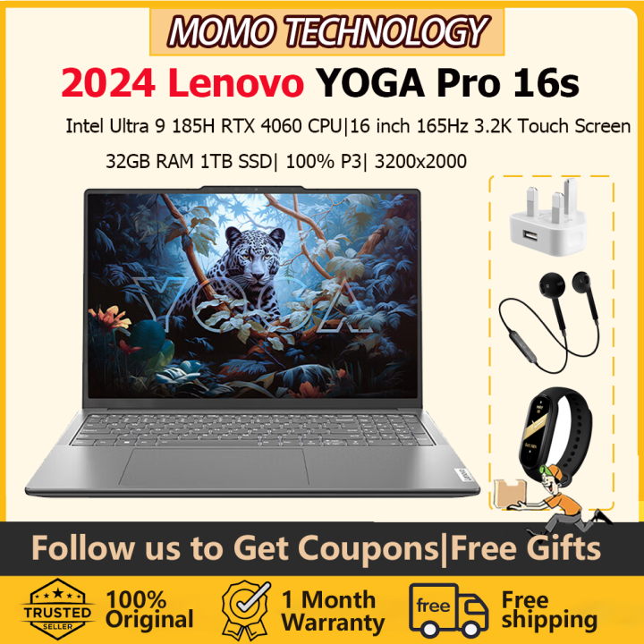 2024 Lenovo YOGA Pro 16s AI Laptop|Lenovo YOGA Laptop|Lenovo Laptop| Intel Ultra 9 185H RTX 4060 ...