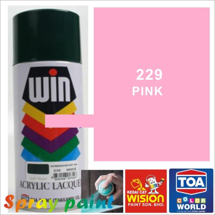 TOA Win All-Purpose Aerosol Spray 400ml - 229 Pink | Lazada