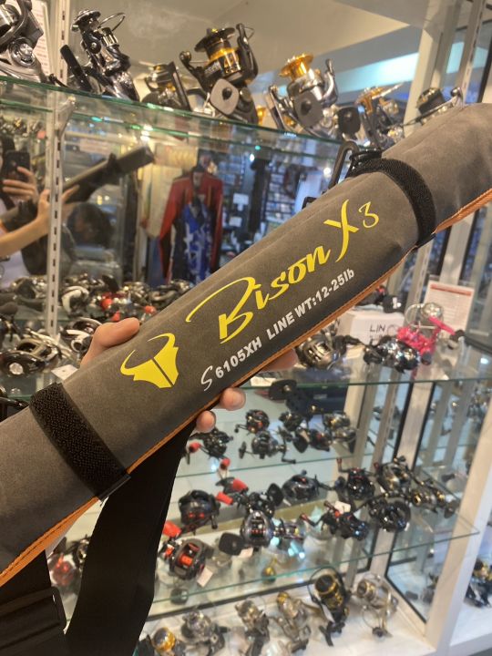 คันเบ็ด BISON X3 คัน 5 ท่อน XCross ไกด์Fuji | Lazada.co.th