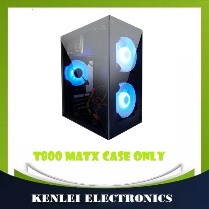 KEYTECH T800 Tempered Glass Gaming PC / Desktop Case MICRO ATXMINI ATX ...