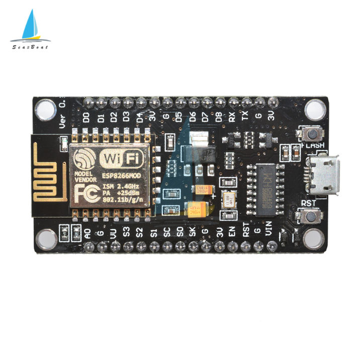 Seasboat ESP8266 CH340G NodeMcu V3 Lua WIFIไร้สายขั้วต่อโมดูลบอร์ดพัฒนาจากการลงทุนESP-12E ...