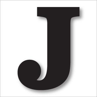 ALPHABET J BLACK ACRYLIC LASER CUT LETTERING - ALPHABET AND NUMBER ...