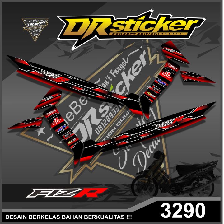 3290 Sticker Striping FIZ R Semi Full- Stiker Striping Motor FIZR ...