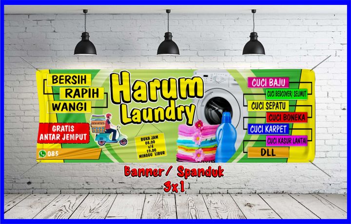 Spanduk Banner Backdrop Laundry, Banner Laundry, spanduk Laundry ...