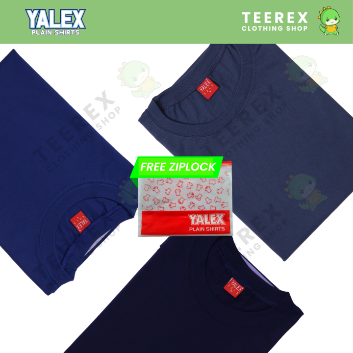 YALEX PLAIN SHIRT (RED LABEL) NAVY BLUE ROYAL BLUE AQUA BLUE MIDNIGHT ...