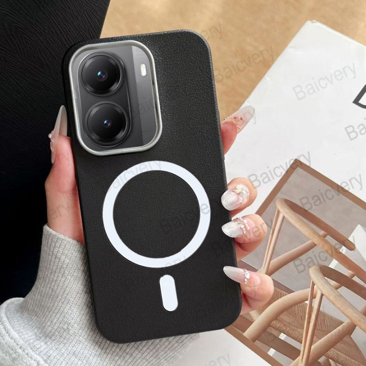 Casing For Xiaomi POCO X7 Pro Fashion Leather PU Cover With Magnetic ...