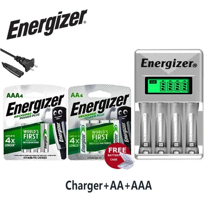 Energizer Power Plus 1.2V NIMH Rechargeable Battery AA / AAA With 4 ...