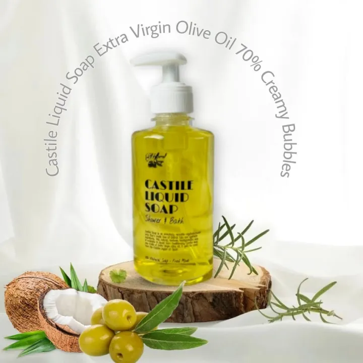 Castile Liquid Soap Extra Virgin Olive Oil 70% Creamy Bubbles สบู่เหลว ...