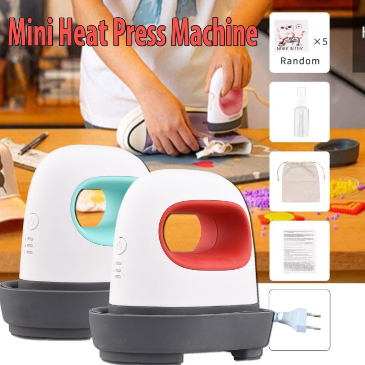 2024 New Portable Mini Iron Heat Press Machine Short Sleeve DIY Label ...