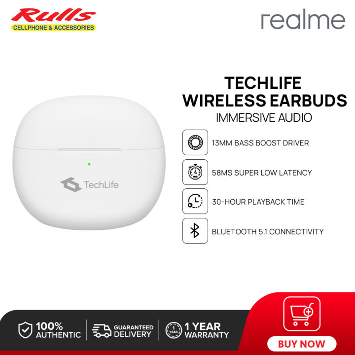 Realme TechLife Wireless Earbuds | Lazada PH
