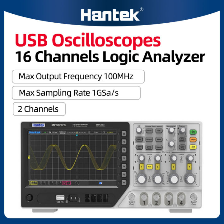 Hantek Oscilloscope Digital MPO6102D series 2 Channels Portable ...