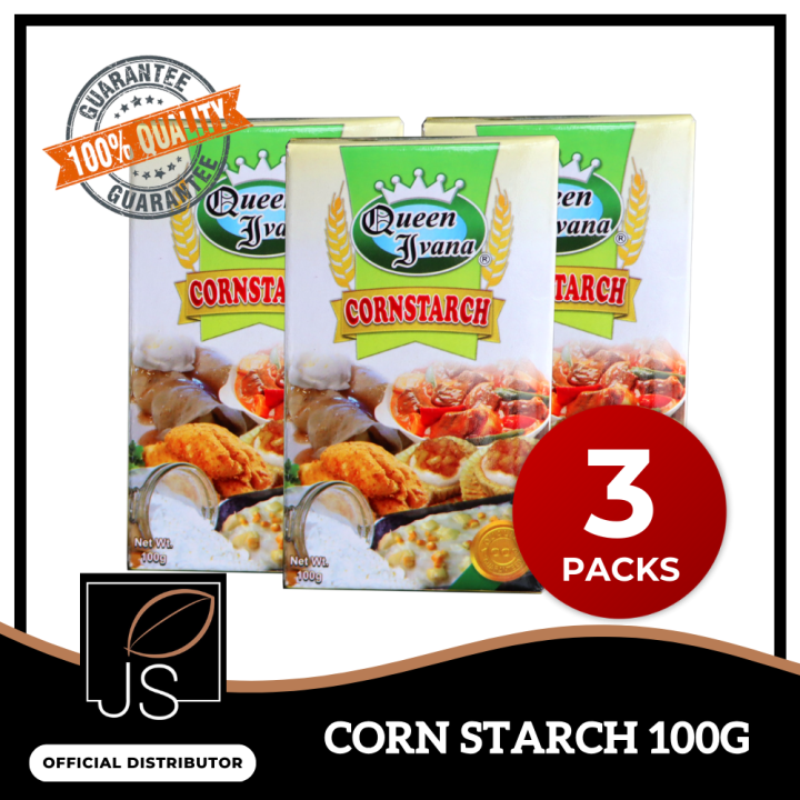 Queen Ivana Pure Cornstarch (100G) 3-packs | Lazada PH