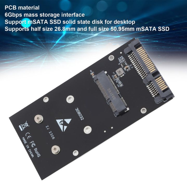 MSATA to SATA Adapter PCB Material High Speed 6Gbps Data Transfer for ...