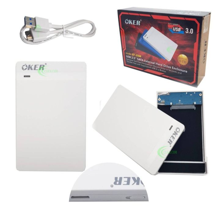 OKER Box USB 2.5-sata External Hard Enclosure 3.0 รุ่น ST-2568 | Lazada.co.th