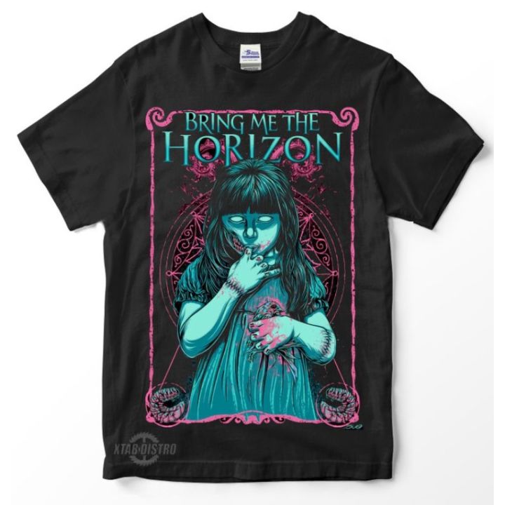 เสื้อยืดผ้าฝ้าย 100% พิมพ์ลาย BMTH Bring ME THE HORIZON ขนาดใหญ่ พลัสไซ ...