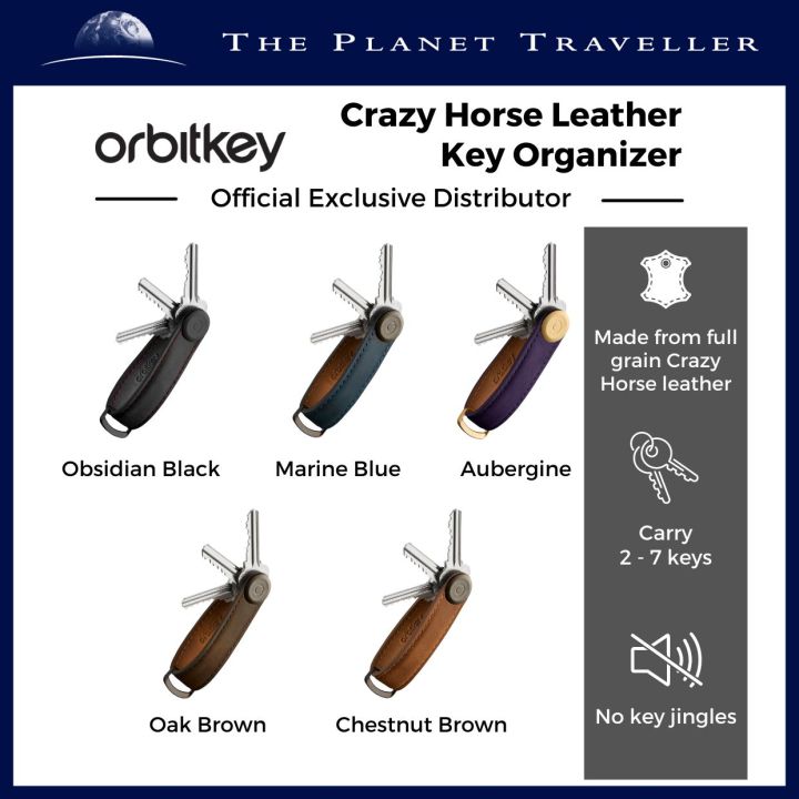 Orbitkey Crazy Horse Leather Key Organiser | Lazada