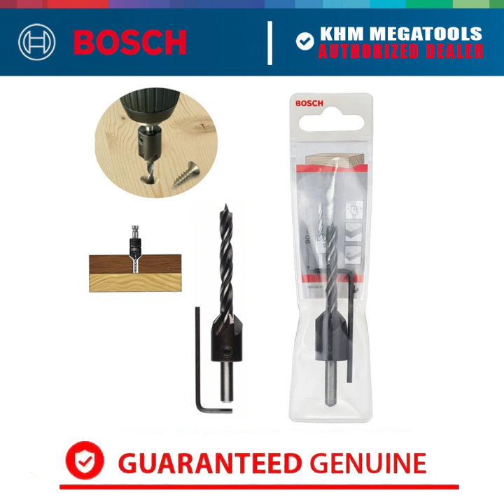 Bosch Wood Drill bit with Countersink 4mm •khm megatools• | Lazada PH