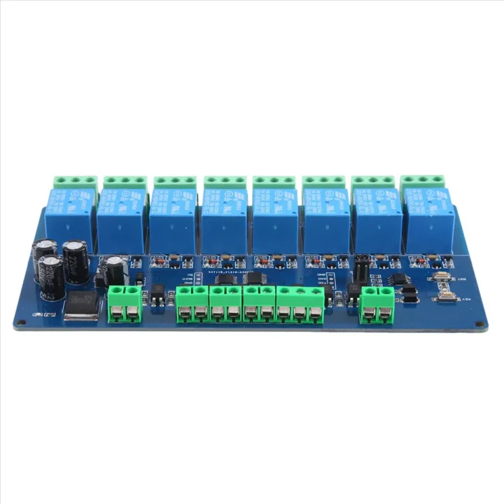 Modbus-Rtu 8 Channel Relay Module Modbus RTU 8 Switch Input RS485 ...