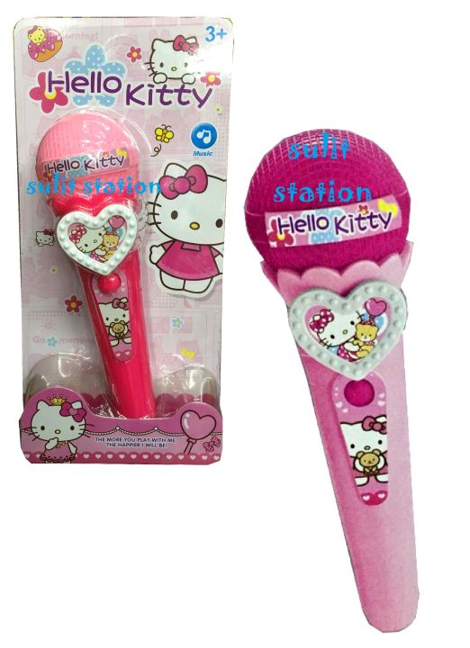 HELLO cat KITTY BATTERY OPERATED MUSICAL MIC MICROPHONE TOYS | Lazada PH