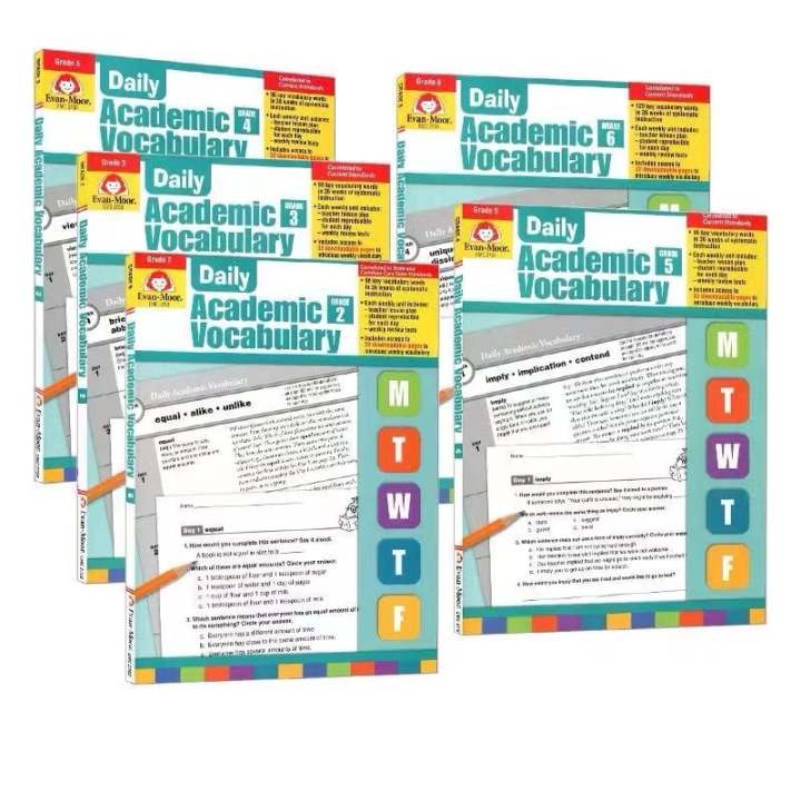 Evan Moor Daily Academic Vocabulary Grade2-6 | Lazada.co.th