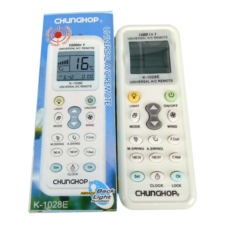 ใหม่สำหรับ Chunghop Ac Ac Remoto Controller K 1028e 1000 In 1 Universal