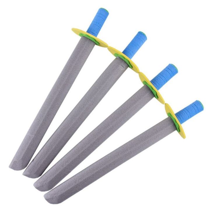 4 Pcs Fake Sword for Warrior Knight Weapons Toys Foam Sword Shield Toy ...