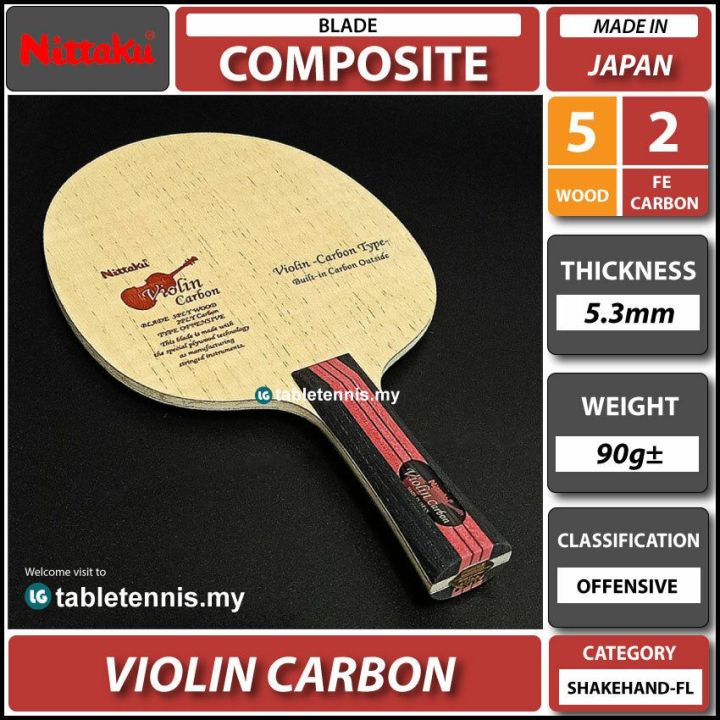 Nittaku Blade Latika Carbon Composite Carbon Blade Table Tennis Paddle Bat Made In Japan | Lazada