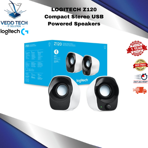 LOGITECH Z120 Compact Stereo USB Powered Speakers | Lazada