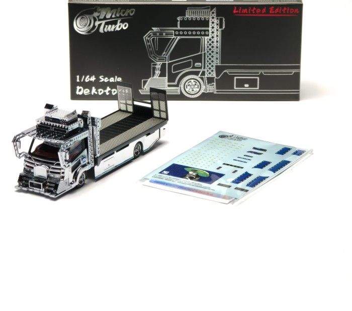 Micro Turbo Dekotora Flat Bed Truck V2 Electroplate Chrome Limited ...