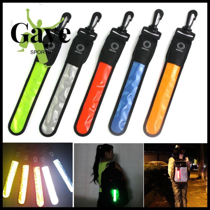 1 x LED Glowing Luminous Reflective Backpack Hanging Light Night ...