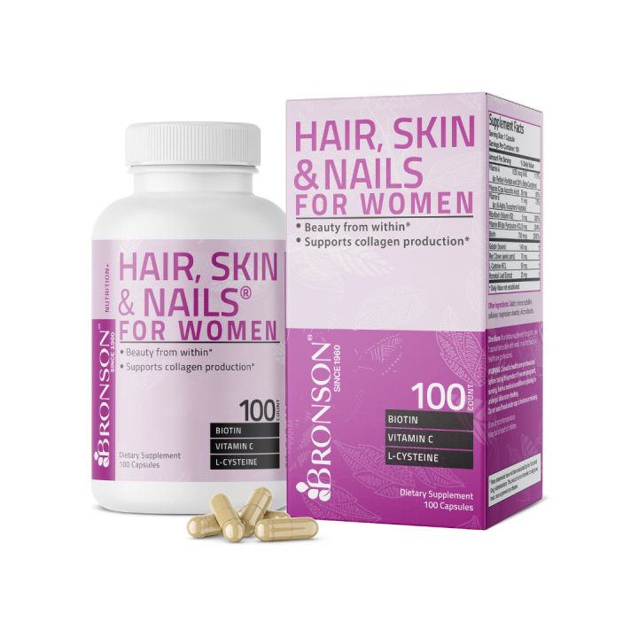 Bronson Skin, Hair and Nails Beauty Multivitamins with Antioxidant ...