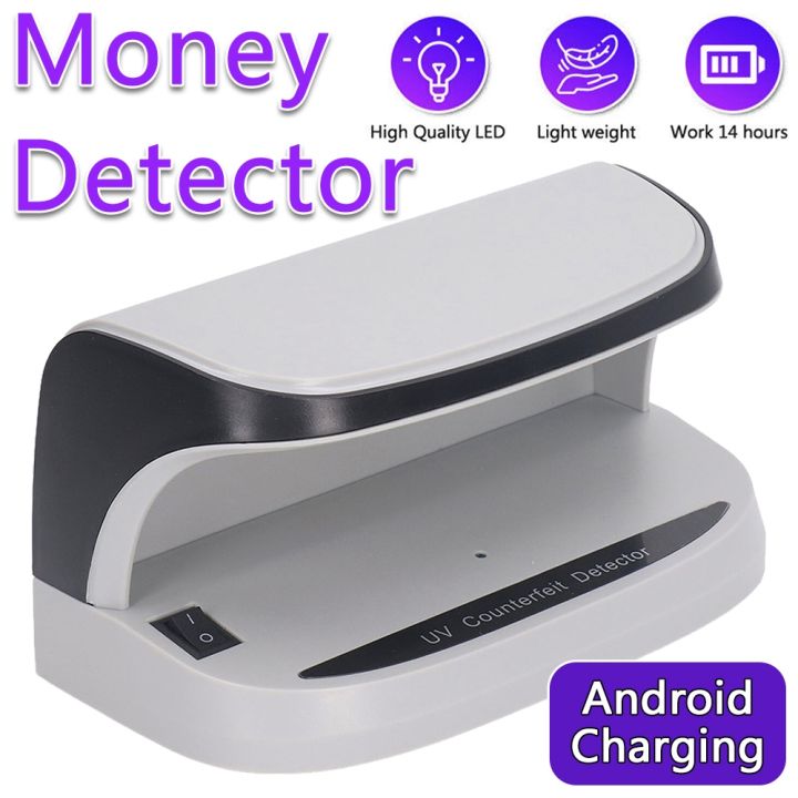 Money Detector UV Light Wireless Money Detector Rechargeable Machine ...