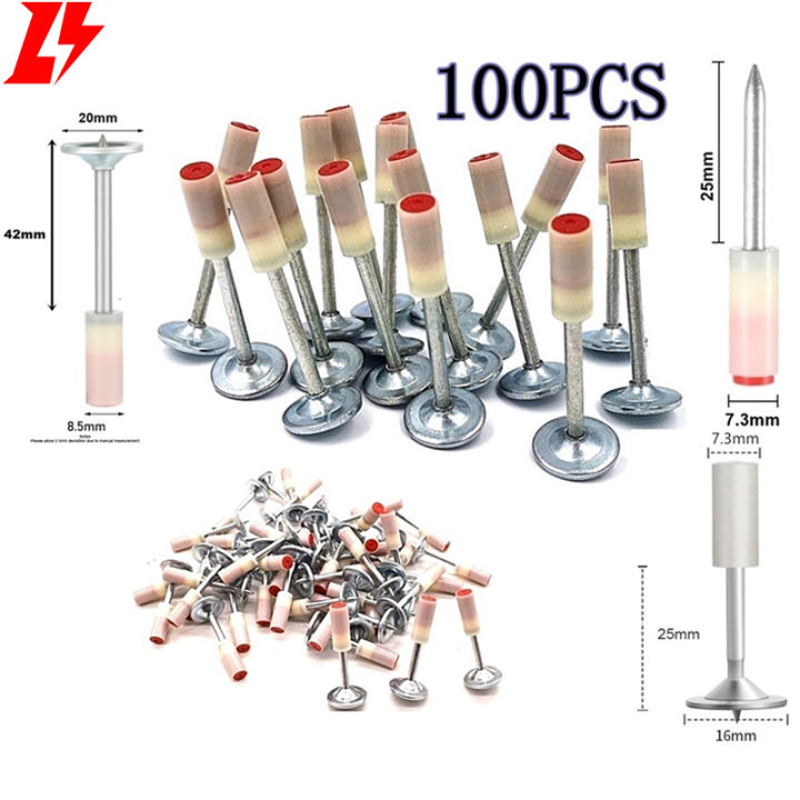 【In stock】100 pieces steel nail gun manual mini rivet fire nail small ...