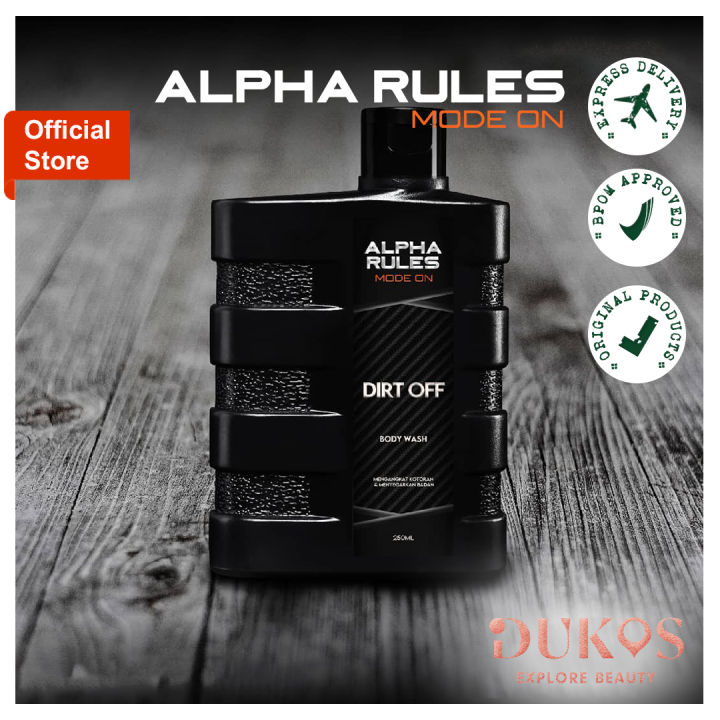 Alpha Rules Dirt Off Sabun Mandi Pria Body Wash Alpha Rules Original ...