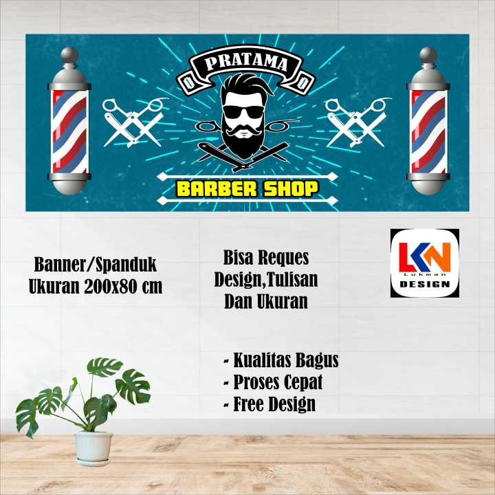 spanduk banner pangkas rambut | Lazada Indonesia