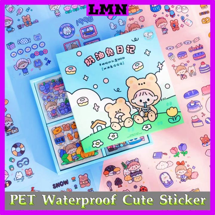 Waterproof Sticker Cute Cartoon 可爱卡通防水贴纸 Journal Decorative Diary Water ...