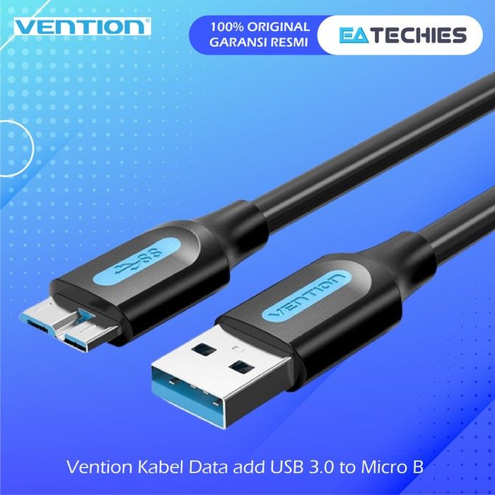 Vention Kabel Data Harddisk USB 3.0 to USB B Micro Flat HDD External ...