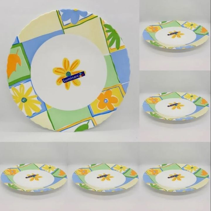 Luminarc Valensole Opal Glass Dessert Plates 19.0 cm, Made in France ...