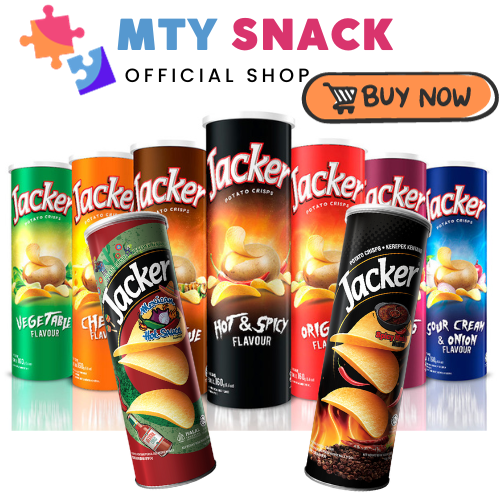 [MTY] Jacker Potato Crisps (Canister) 110gm | Lazada