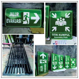 Plang Titik Kumpul & Plang Jalur Evakuasi | Lazada Indonesia
