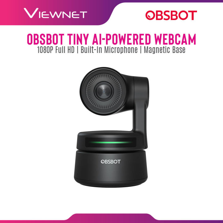 Obsbot Tiny Ai-Powered Webcam with Ai Tracking, Gesture Control, 2-Axis ...