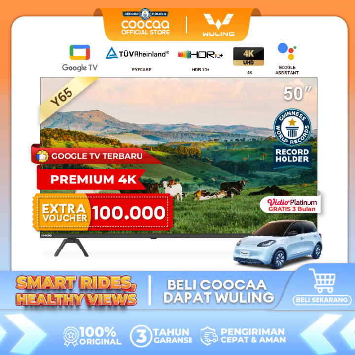 NEW COOCAA 50 inch GOOGLE TV-4K UHD-Dolby Audio (COOCAA 50Y65) | Lazada ...