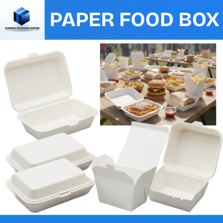 Platinum Disposable Paper Dimsum Box, Rice Box, Spaghetti Box Laminated ...