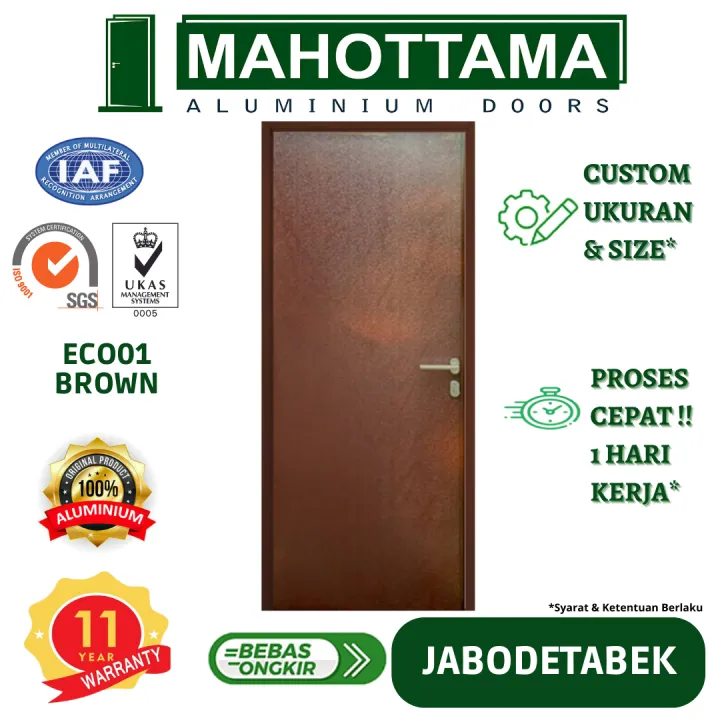 MAHOTTAMA - Pintu Kamar Mandi / Tidur Rumah Utama Aluminium 80 x 200cm ...