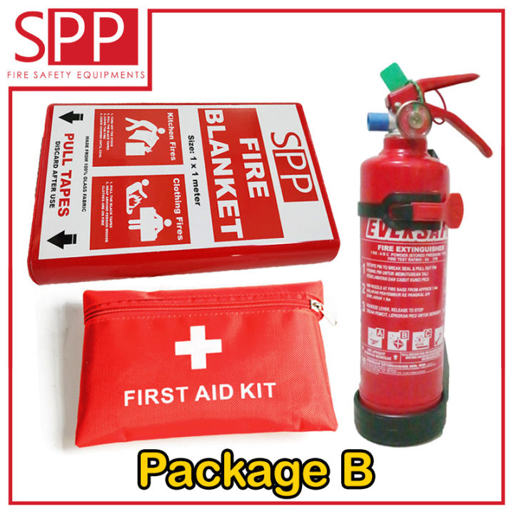 SIRIM Certified EVERSAFE 1KG ABC Dry Powder Type Fire Extinguisher | Lazada