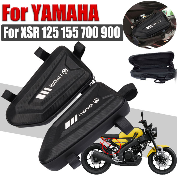 Motorcycle Hard Shell Triangle Side Bag Waterproof Storage Tool Bag For YAMAHA XSR125 XSR155 ...