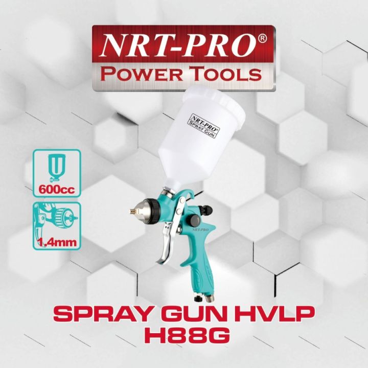 NRT PRO H88G SPRAY GUN HVLP ALAT SEMPROT CAT TEKANAN RENDAH SPRAY GUN ...