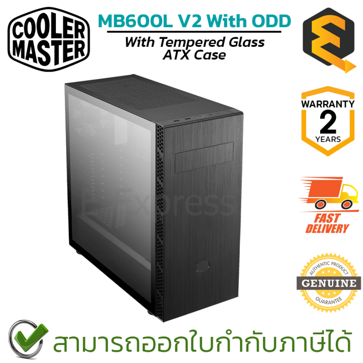 Cooler Master Mid Tower PC Case MasterBox MB600L V2 With ODD Tempered ...