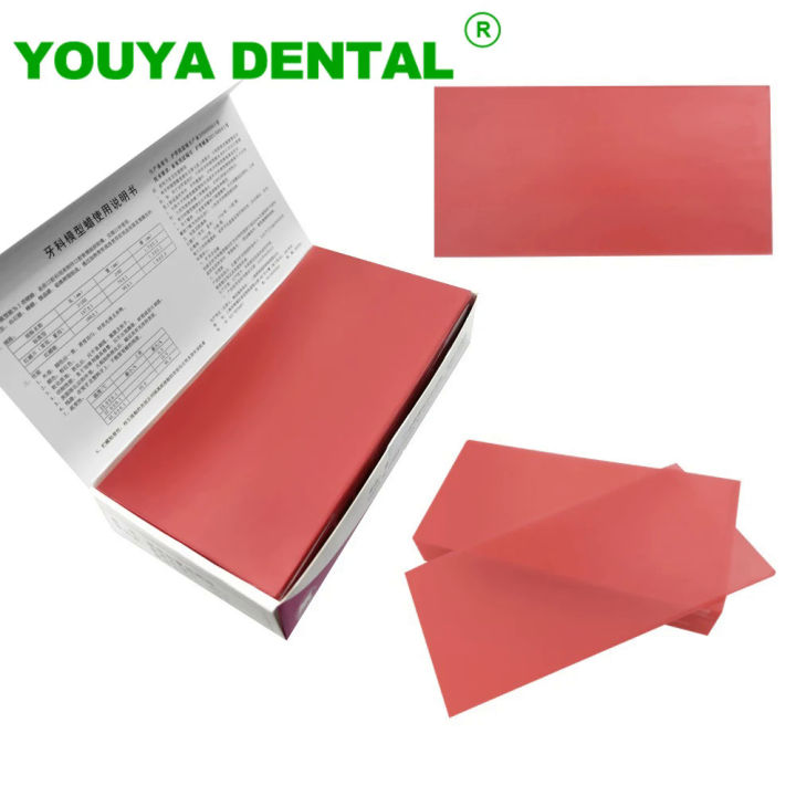 Dental Laboratory Wax Base Plate Red Wax Sheets Dentistry Modeling Wax ...