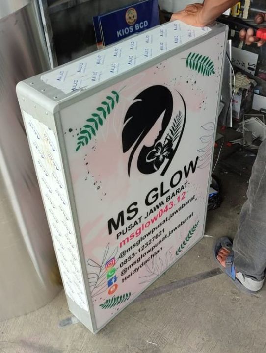 Neon Box 80x100 Akrilik 2 Muka Custom | Lazada Indonesia